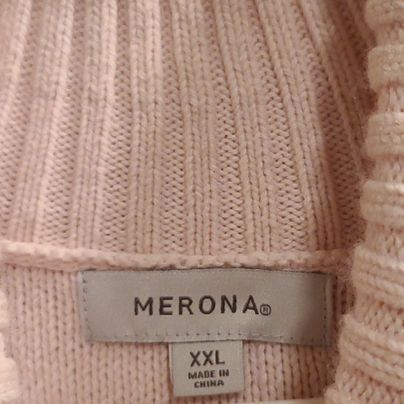 Merona | Sweaters | Merona Xxl Knit Cable Wool Blend Light Pink | Poshmark